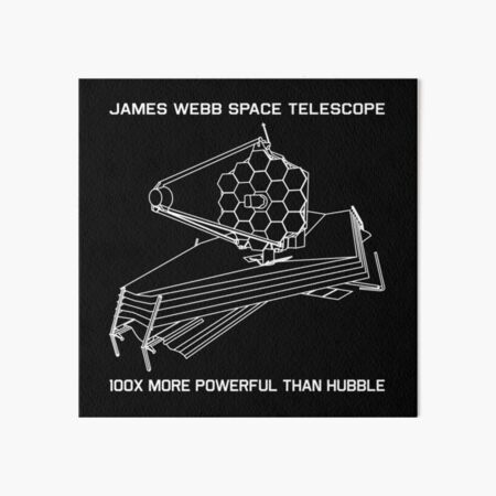 "James Webb Space Telescope JWST Blueprint Schematic 100X More Powerful ...