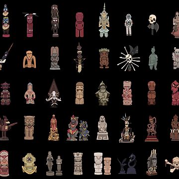 "Tribal Immunity Idols" Sticker for Sale by joseanaya | Redbubble