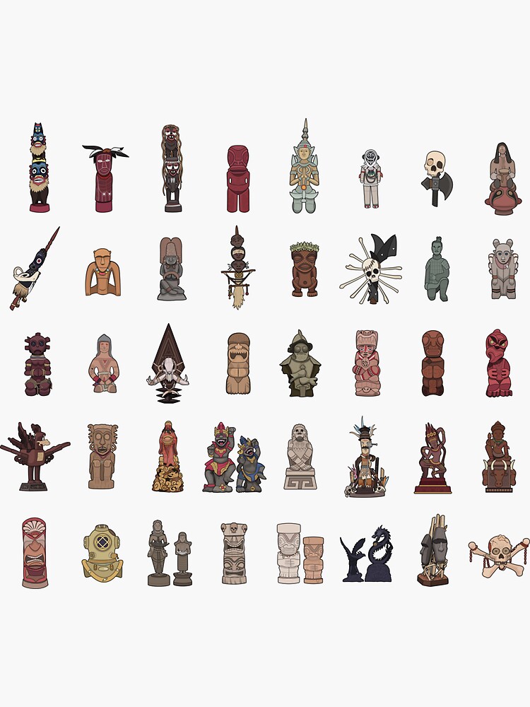 "Tribal Immunity Idols" Sticker for Sale by joseanaya | Redbubble