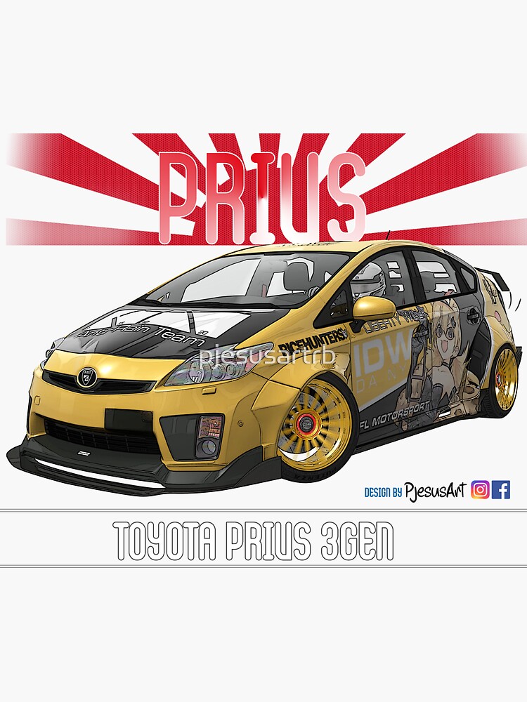 "Toyota Prius 2JZ IDW" Sticker for Sale by pjesusartrb | Redbubble