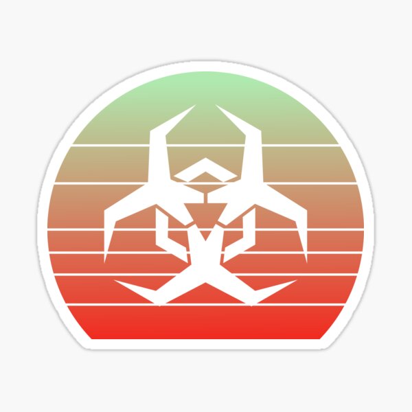 "Hazard malware symbol - hacker" Sticker for Sale by birdo-art | Redbubble