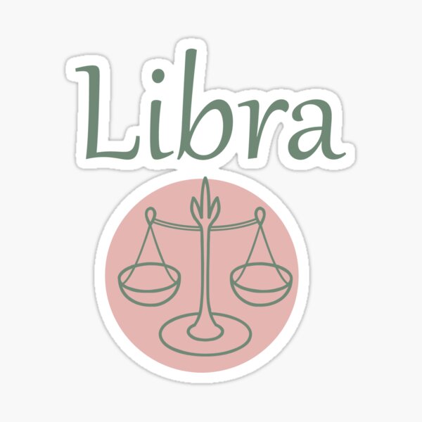 "Libra Zodiac Sign - Libra" Sticker for Sale by Hasdesigns | Redbubble