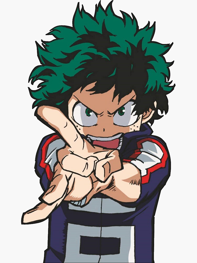 Pegatina «My Hero Academia Edit - Deku Finger Flick !!» de Chimera ...
