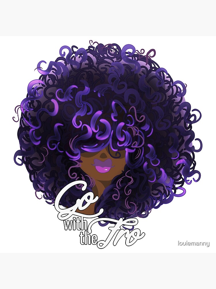 "Go with the Fro-Variant" Art Print for Sale by louiemanny | Redbubble