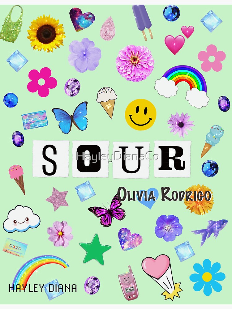 "Sour Album Cover Reimagined- Sage " Sticker for Sale by HayleyDianaCo ...