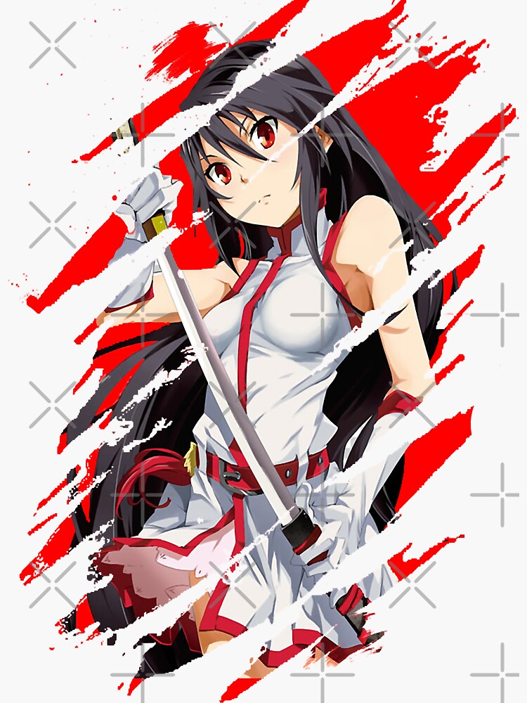 "Akame graphic" Sticker for Sale by JoinerPaulette | Redbubble