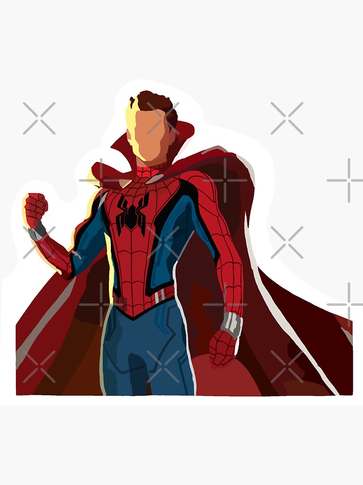 "spidey & the cloak" Sticker for Sale by jillian624 | Redbubble