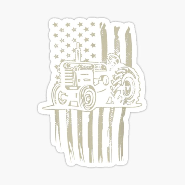 "Tractor Patriotic American Flag Farm " Sticker by tabathacv5 | Redbubble