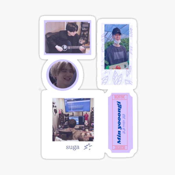 "stikers Min yoongi (bts)" Sticker for Sale by CSkpopsis | Redbubble