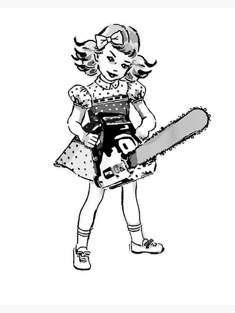 "Chainsaw girl punk goth horror fan" Poster for Sale by NANCYJOHNSTON1 ...
