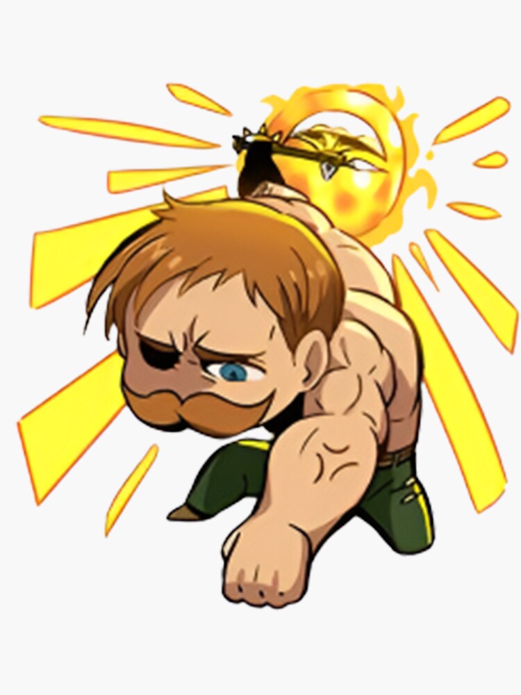 Pegatina «Pegatina Chibi Escanor» de carlashop | Redbubble