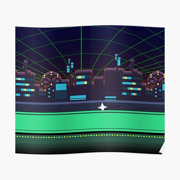 "Deltarune - Cyber Field" Poster for Sale by bruhman998 | Redbubble
