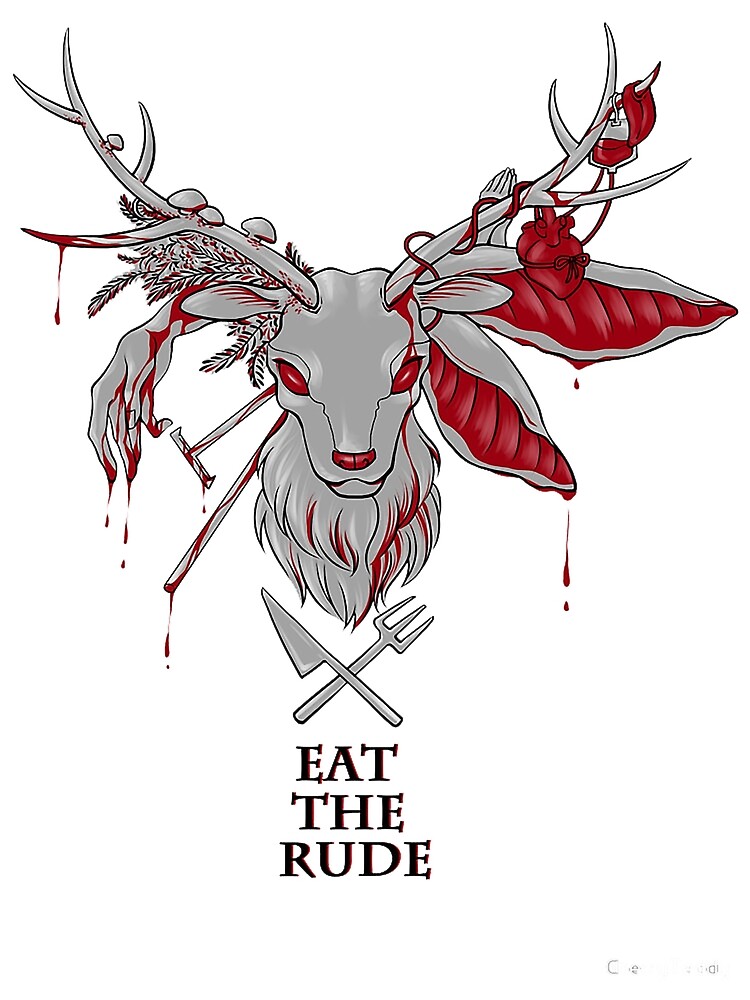 "hannibal eat the rude, tv series" Poster for Sale by arianrhodpritch ...