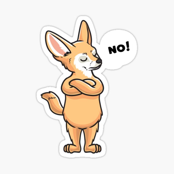 "Stubborn Fennek Fox Desert Fox" Sticker for Sale by Torstenbergqvis ...