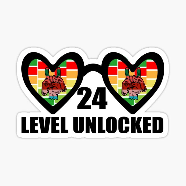 "24th Birthday, Level 24 Unlocked, Twenty-Fourth Gaming Birthday, 24 ...