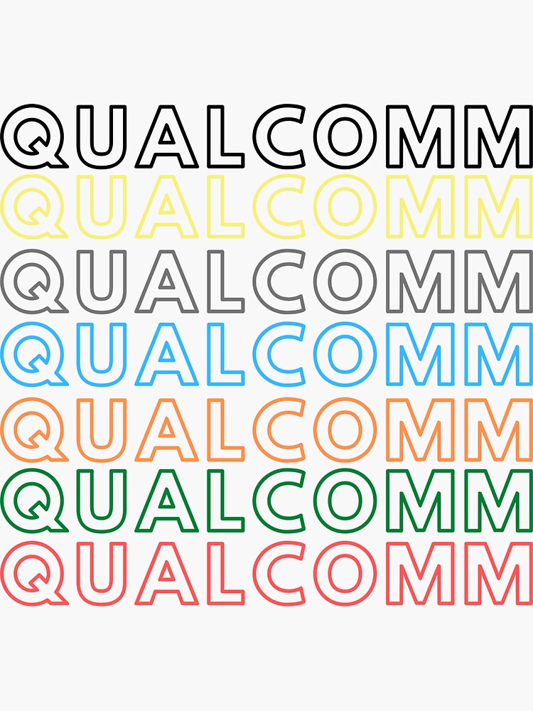 "qualcomm logo Merchandise Essential" Sticker for Sale by manelstore ...