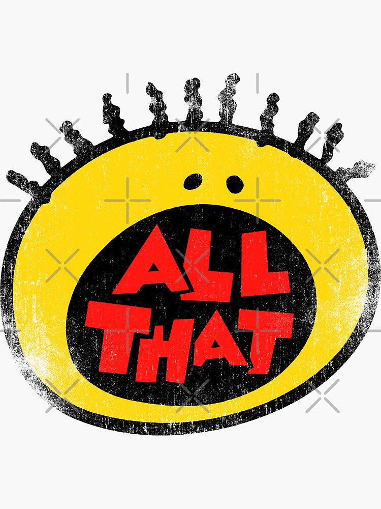 "All That (vintage)" Sticker for Sale by MakeWayGFX | Redbubble