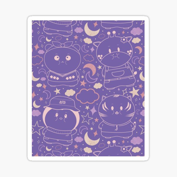 "Shades of Purple - Light" Sticker for Sale by smilesncheeksph | Redbubble