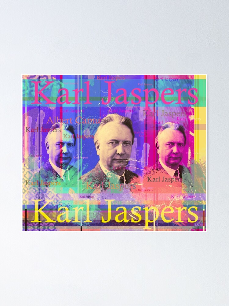 Póster «la conocida filosofía de retratos de Karl Jaspers, personajes ...