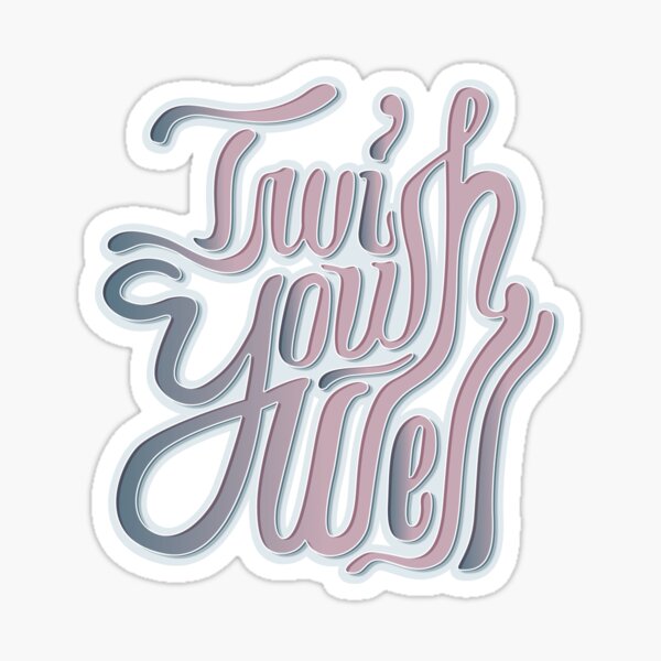 "06 - I Wish You Well" Sticker by Namdraw | Redbubble