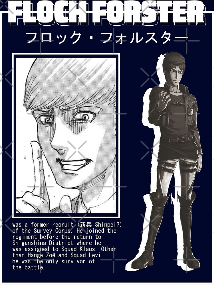 "Floch Forster "Eldian Empire" Attack On titan -- Anime Street Design ...