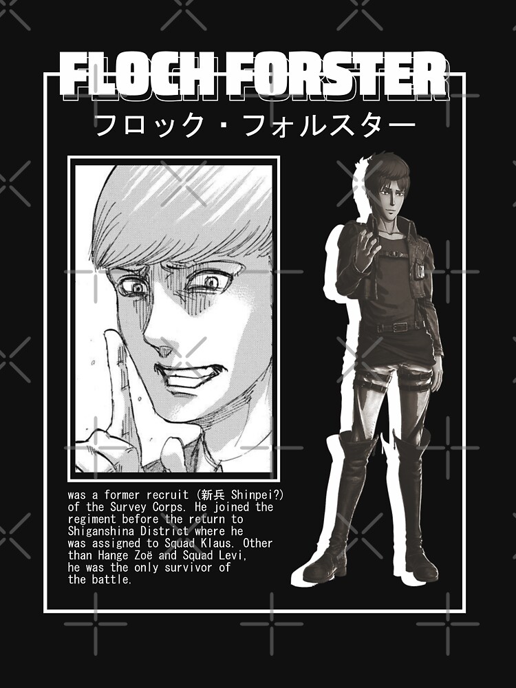 "Floch Forster "Eldian Empire" Attack On titan -- Anime Street Design ...