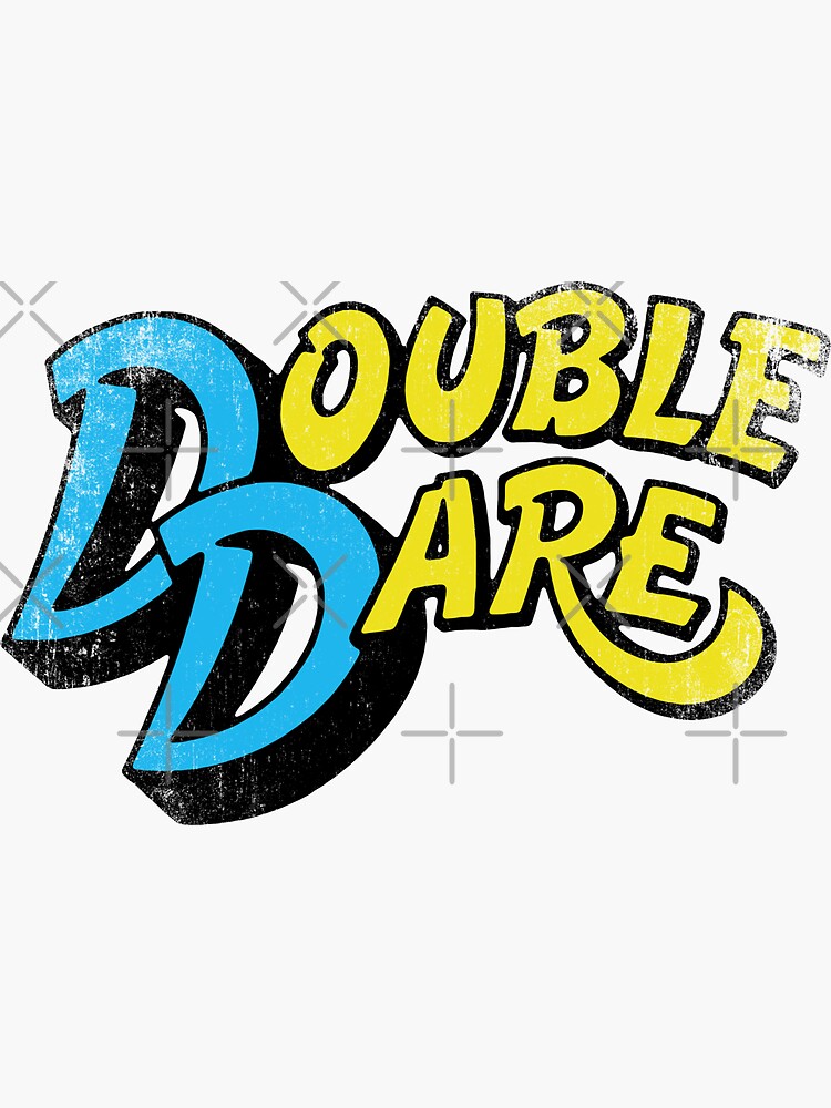 "Double Dare (vintage)" Sticker for Sale by Wizz Kid | Redbubble