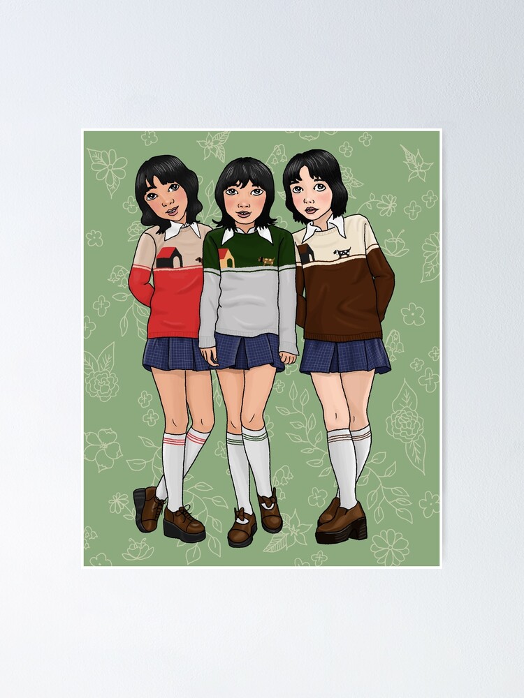 "Triplets" Poster by sharklikefish | Redbubble