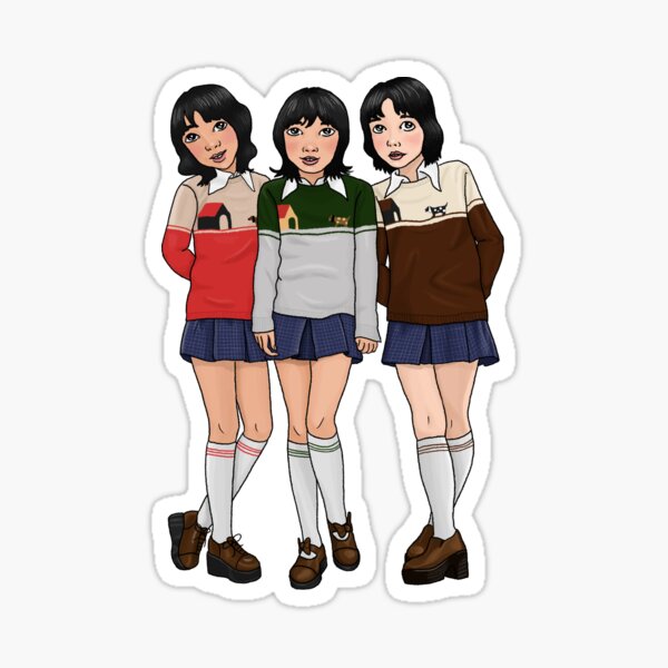 "Triplets" Sticker for Sale by sharklikefish | Redbubble