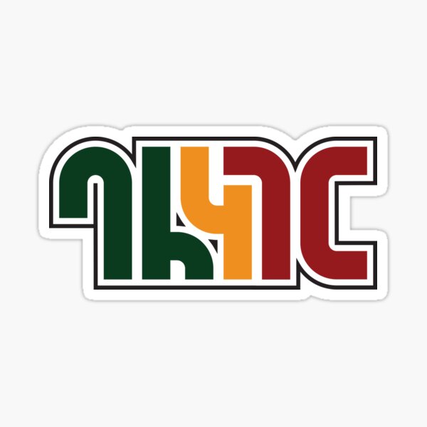 "Ethiopia, Amharic Balehager (ባለሃገር)" Sticker for Sale by MerchHouse ...