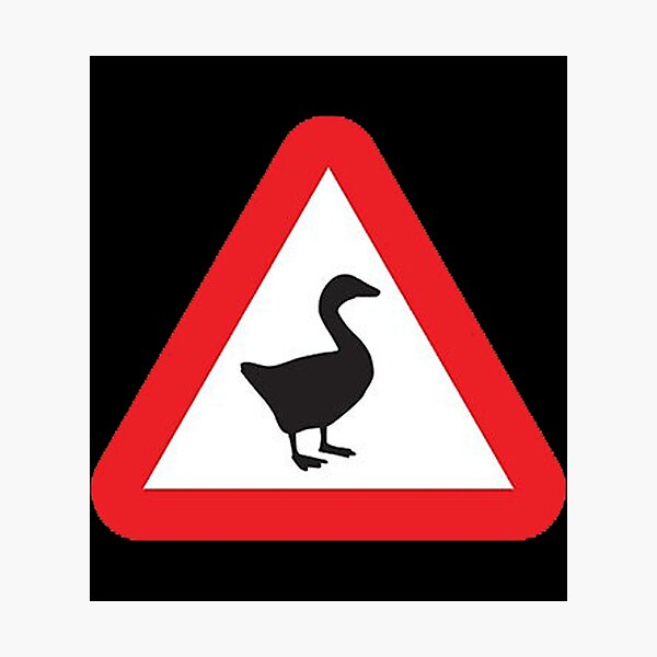 "Untitled Goose Game Logo Sticker" Photographic Print by stasiaMe ...