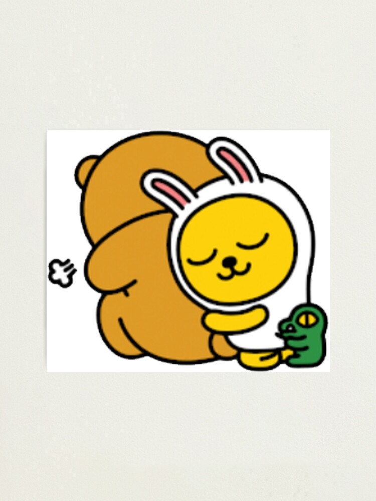 "KakaoTalk Hello! Ryan (카카오톡 라이언) (Hug Train)" Photographic Print for ...