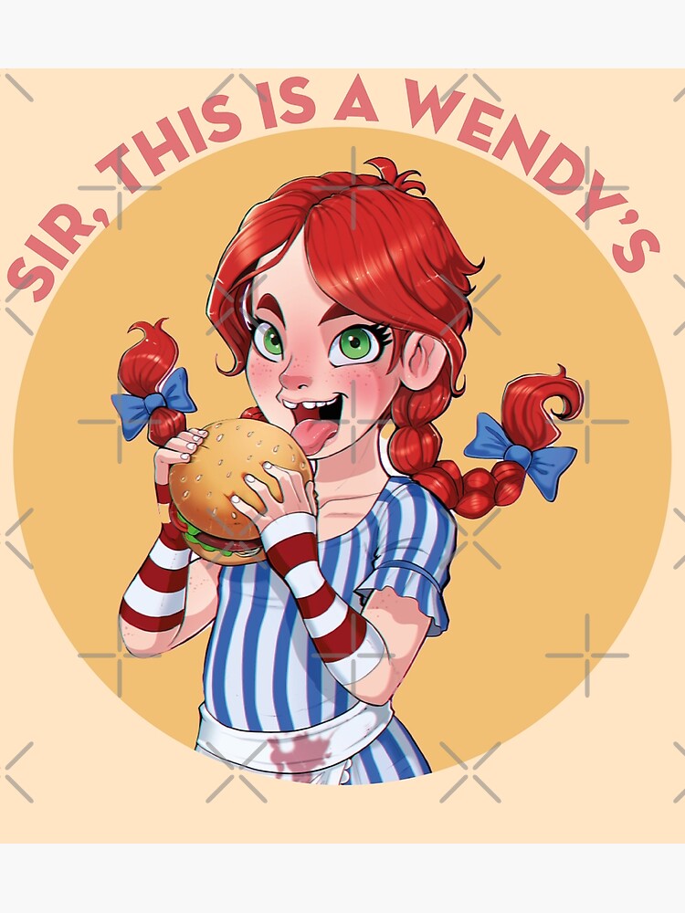  Sir This Is A Wendy s Twitter Meme Character Poster For Sale By PosterpartyCo Redbubble