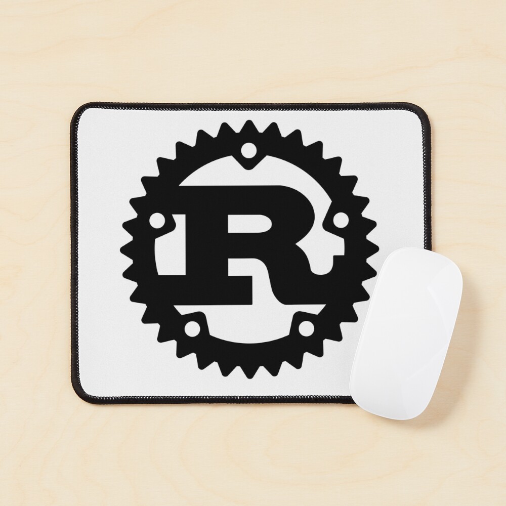 "RUST logo" Sticker by hasselbackt | Redbubble