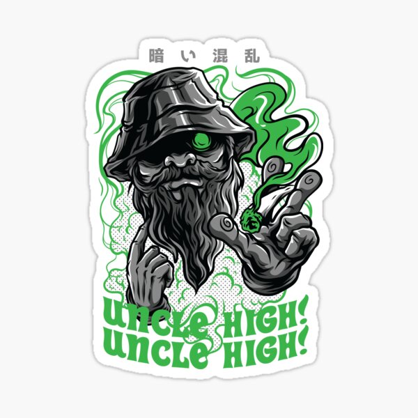 "Fantasy art Uncle High" Sticker for Sale by AEGMEDIA | Redbubble
