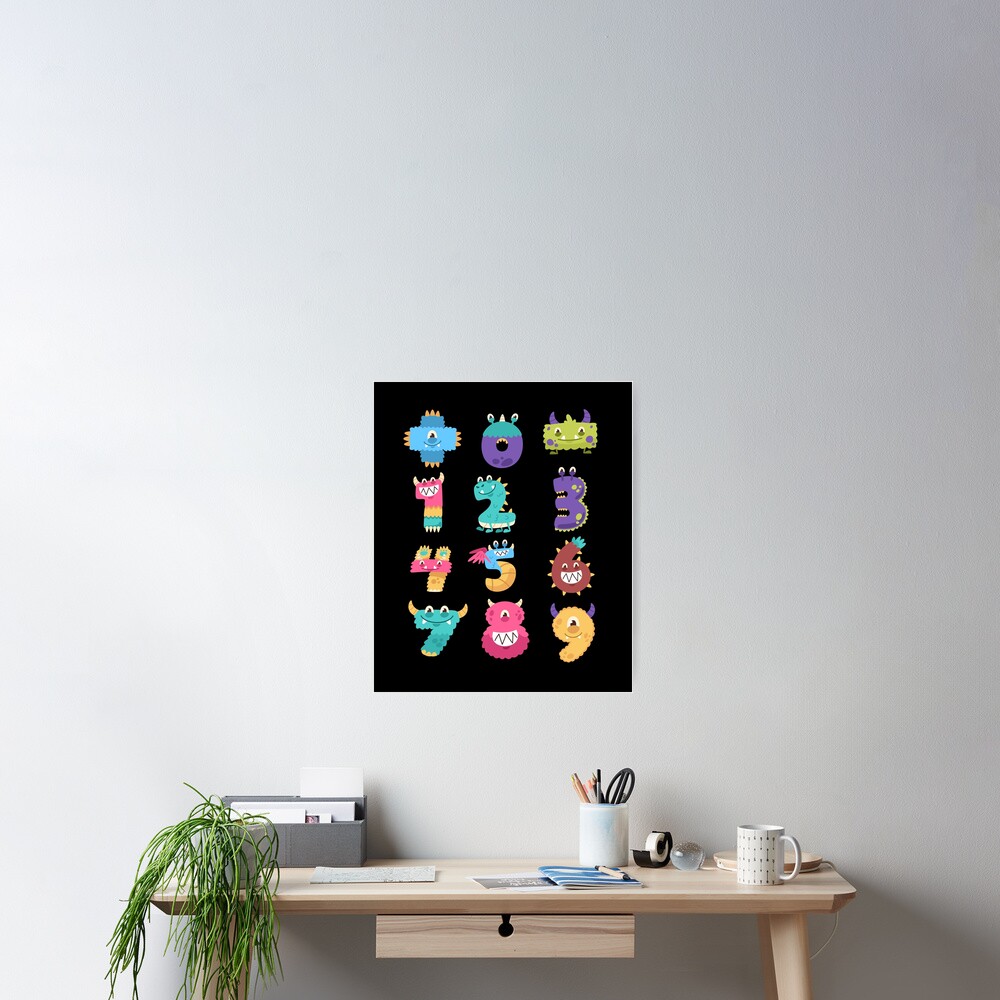 " Numberblocks : Monster Number Illustrations" Poster for Sale by ...