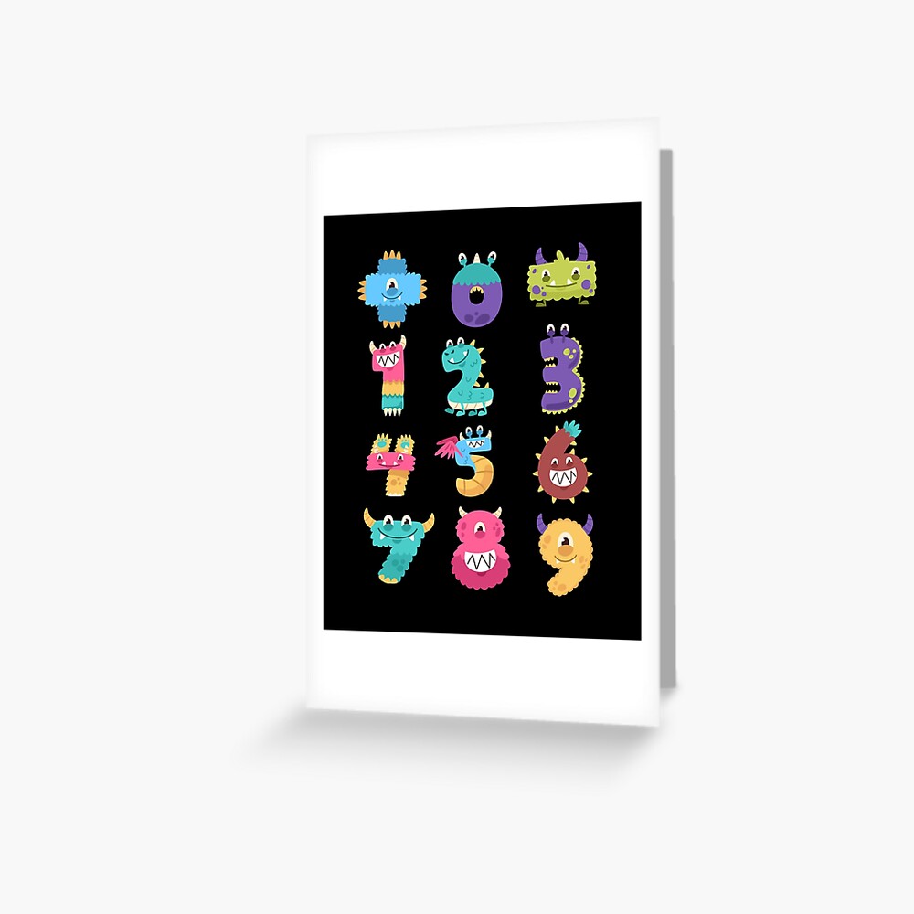 " Numberblocks : Monster Number Illustrations" Greeting Card for Sale ...