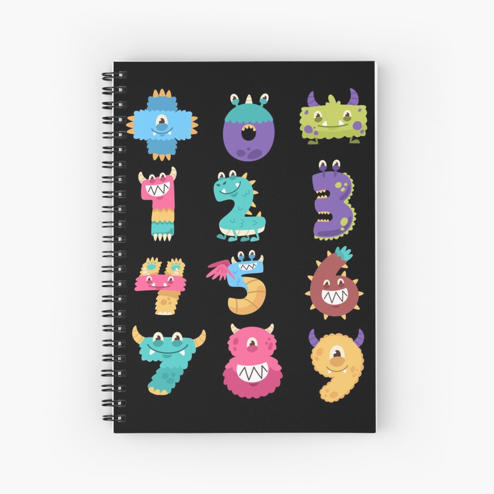 " Numberblocks : Monster Number Illustrations" Spiral Notebook for Sale ...