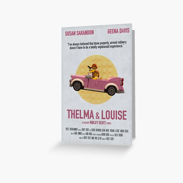 "Thelma and Louise by Ridley Scott 1991 Alternative classic cult movie poster art" Greeting Card ...
