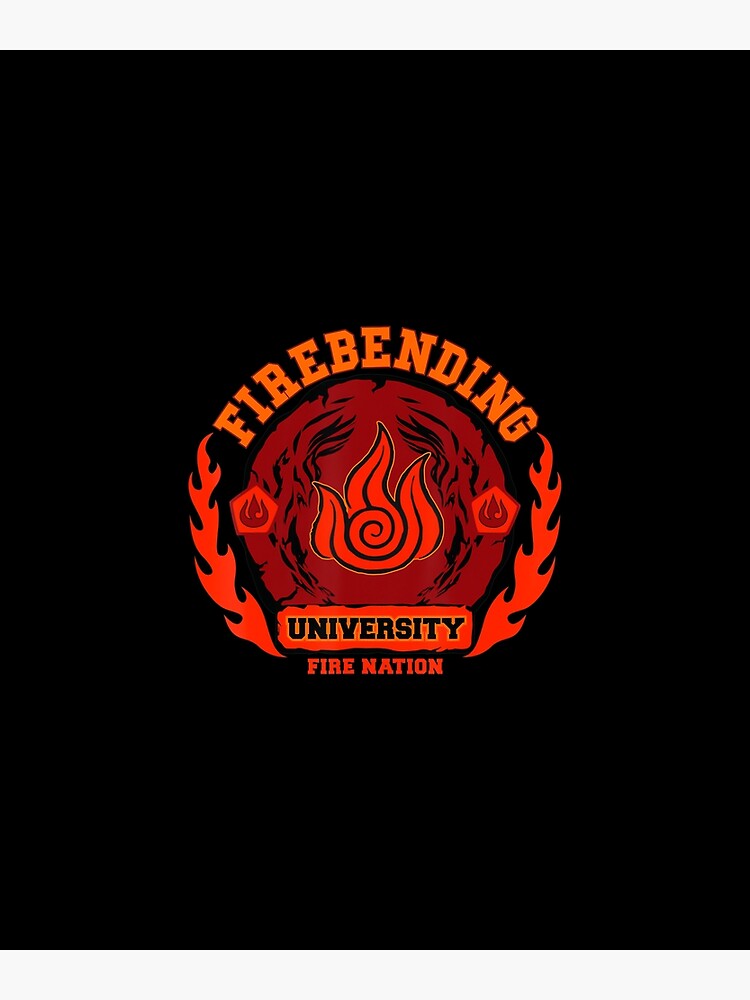 "Fire bending University Logo Fire Nation " Photographic Print for Sale ...