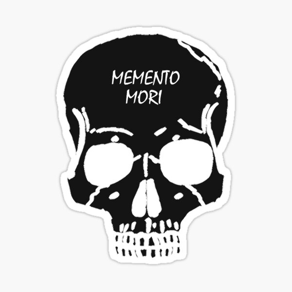 "Memento Mori Skull" Sticker for Sale by VentureDesign | Redbubble