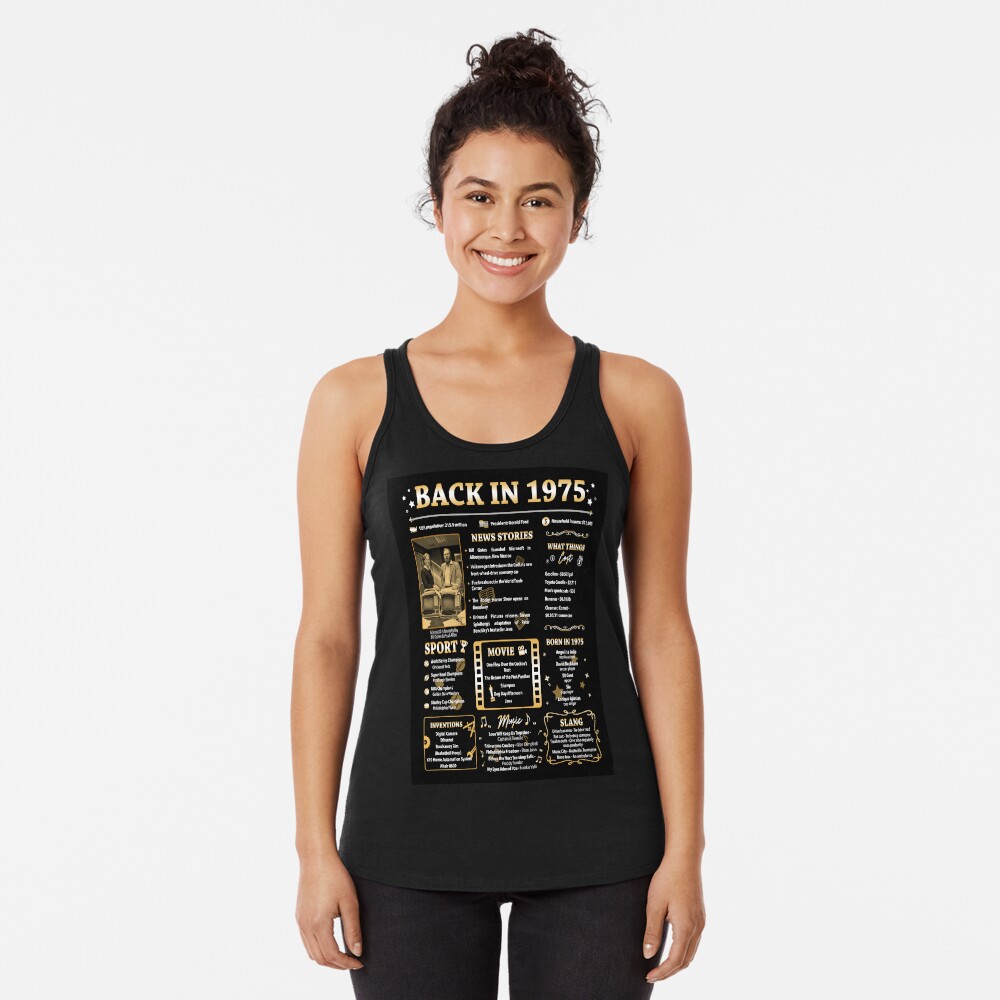 "Birthday Anniversary Back in 1975 46 years 46th" Poster for Sale by ltllima | Redbubble