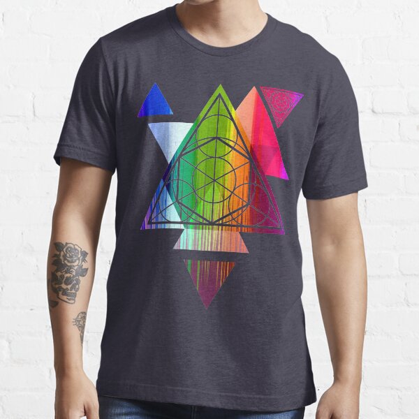 "Rainbow Triangles - Sacred Geometry " T-shirt for Sale by robotface ...