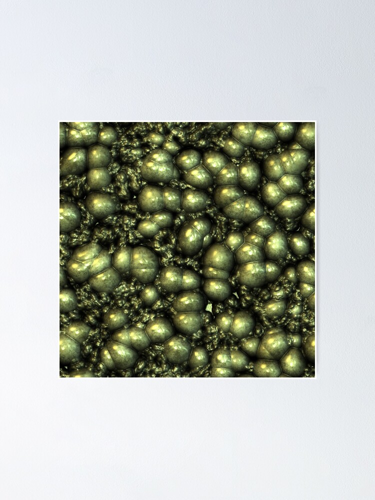 "Putrid Patterns - Metallic Snot Bubbles" Poster for Sale by James-Cole ...