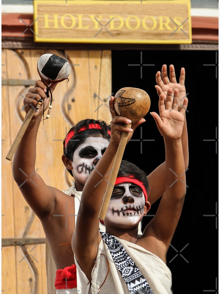 "Aztec Prayer, Dia de Los Muertos" Sticker for Sale by heatherfriedman ...