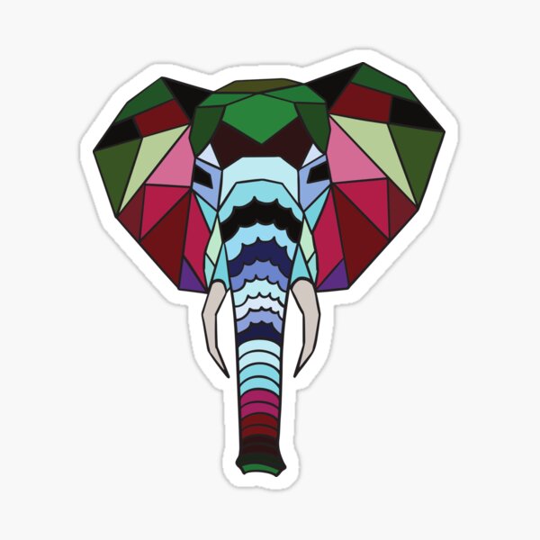 "Origami elephant" Sticker for Sale by Seoul26 | Redbubble