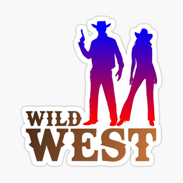 "Wild west / wild west" Sticker for Sale by Nordwind | Redbubble