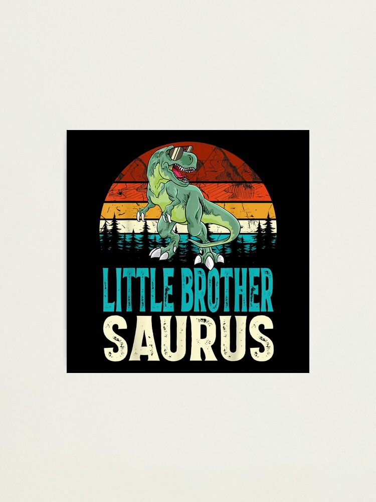Impression photo « Little Brothersaurus T Rex Dinosaure Petit Frère ...