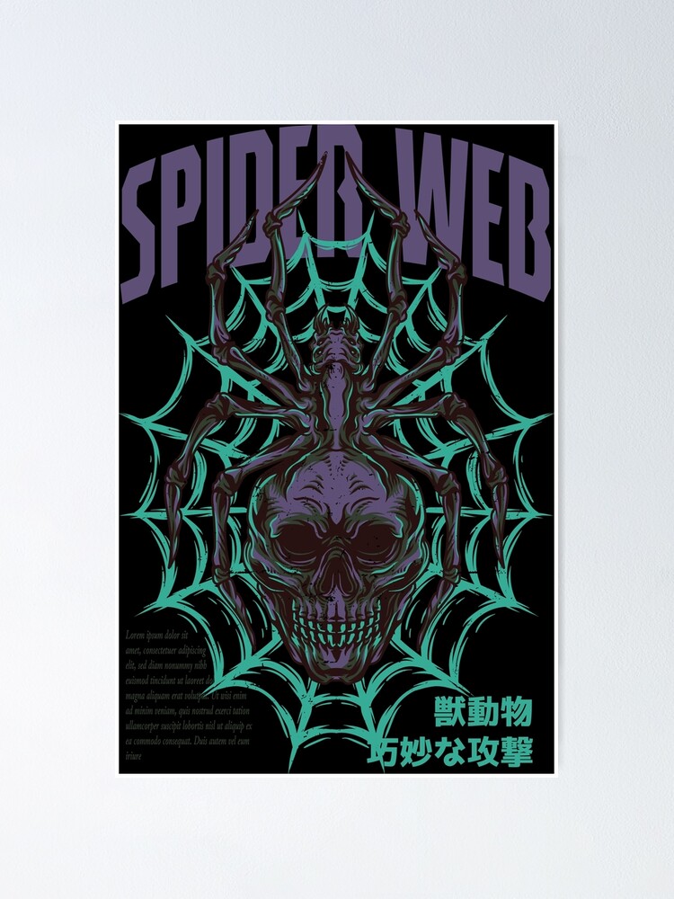 " Fantasy art Spider Web" Poster for Sale by AEGMEDIA | Redbubble