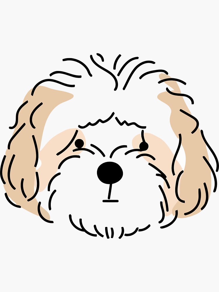 "cavapoo" Sticker for Sale by zaher97 | Redbubble